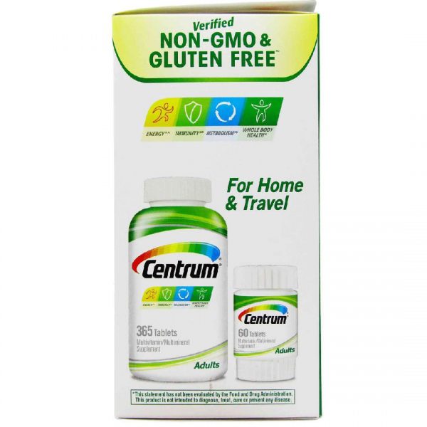 Multivitamínico Centrum Para Adultos, 2 Pack Total de 425 Capsulas ...