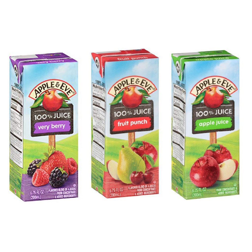 Jugos De Cartón Apple & Eve Sin Azúcar, 36 Pack Sabores Variados ...